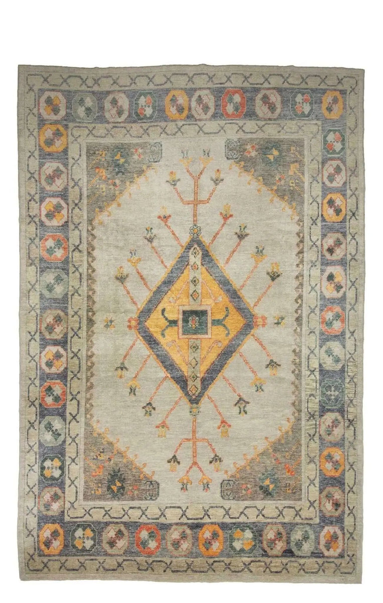 10x14 Modern Turkish Oushak Area Rug